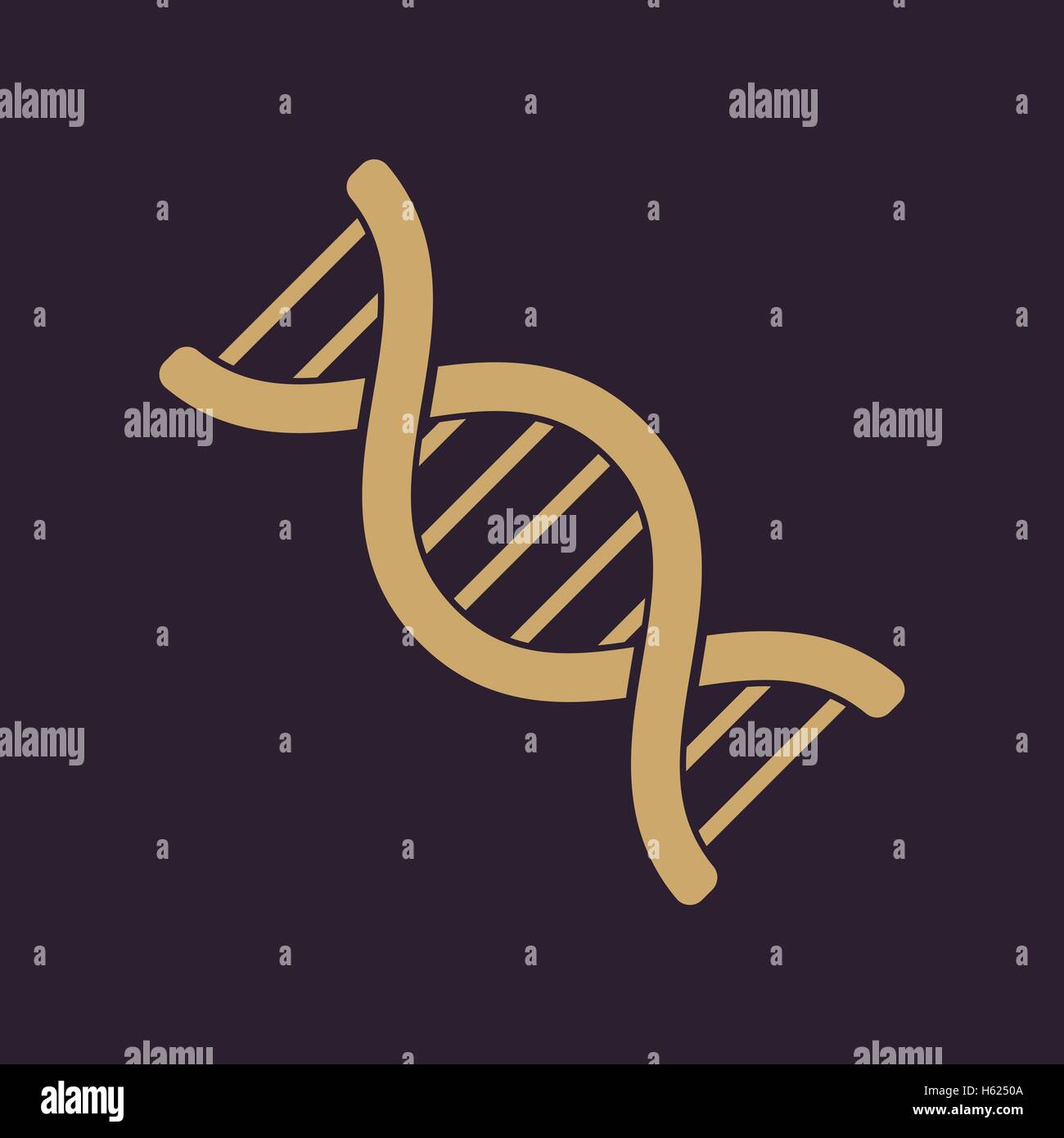 The dna icon. Genetic symbol. Flat Stock Vector Image & Art - Alamy