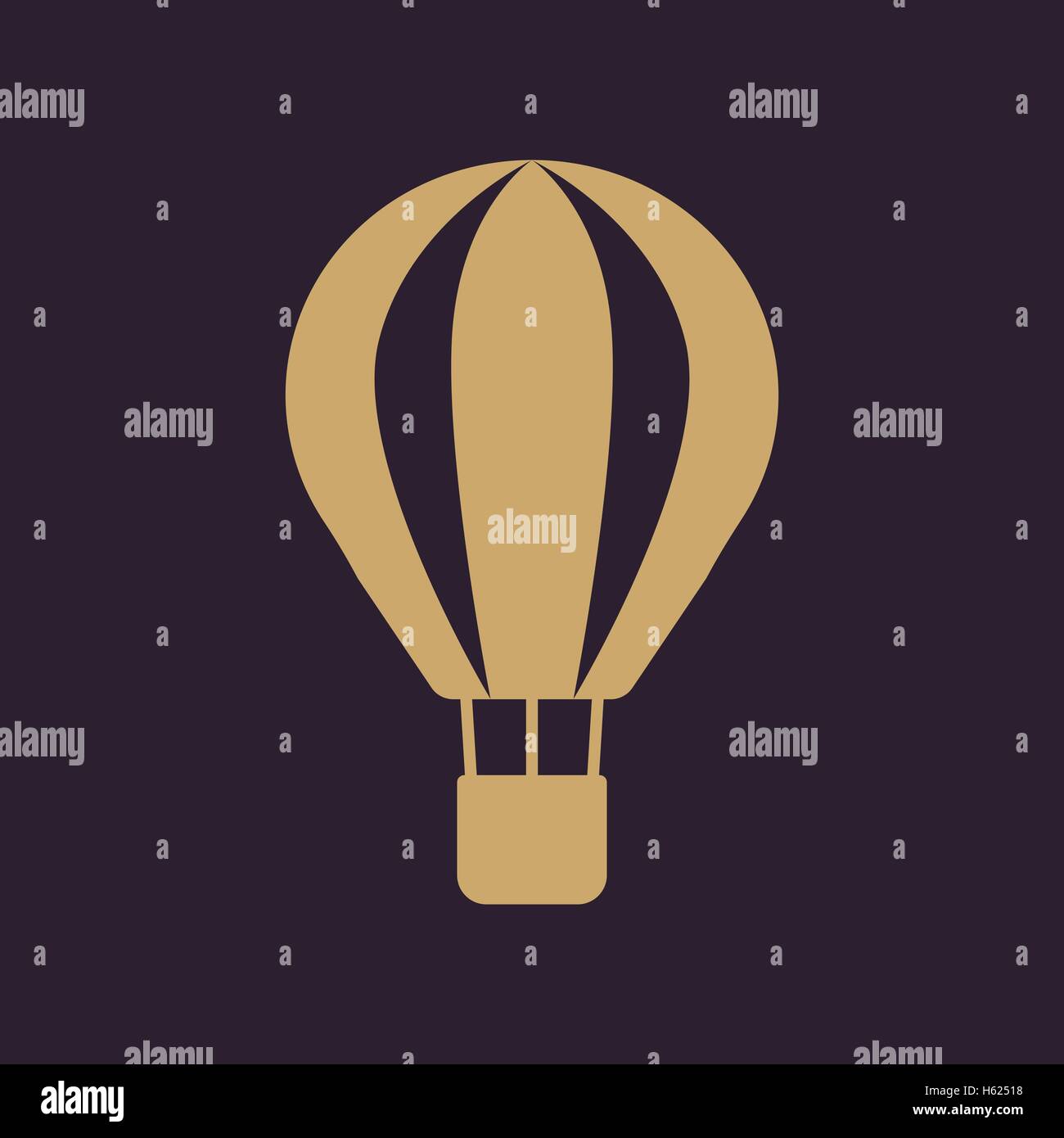 The air balloon icon. Aerostat symbol. Flat Stock Vector Image & Art ...