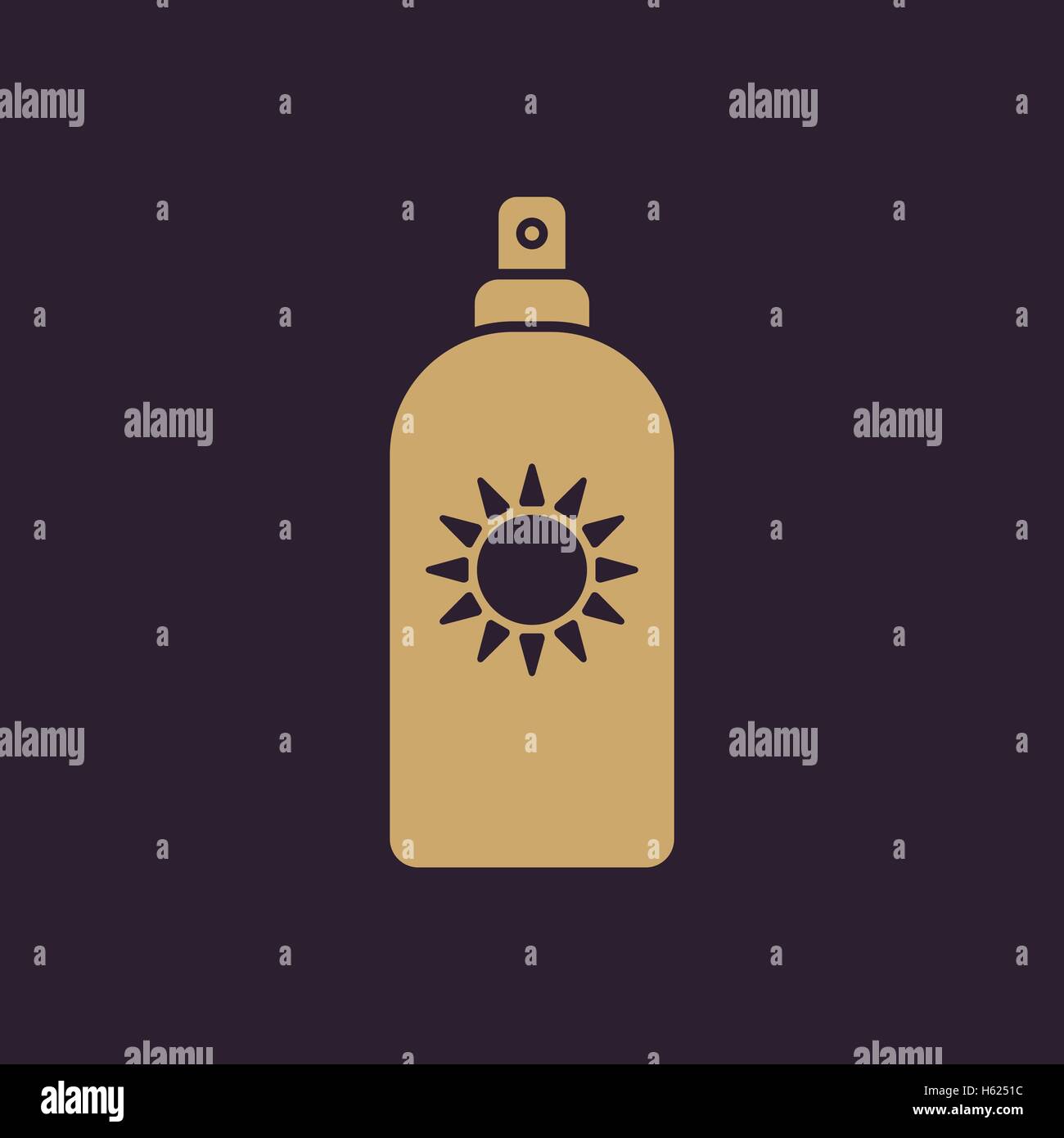 The sun cream icon. Sunscreen symbol. Flat Stock Vector Image & Art - Alamy