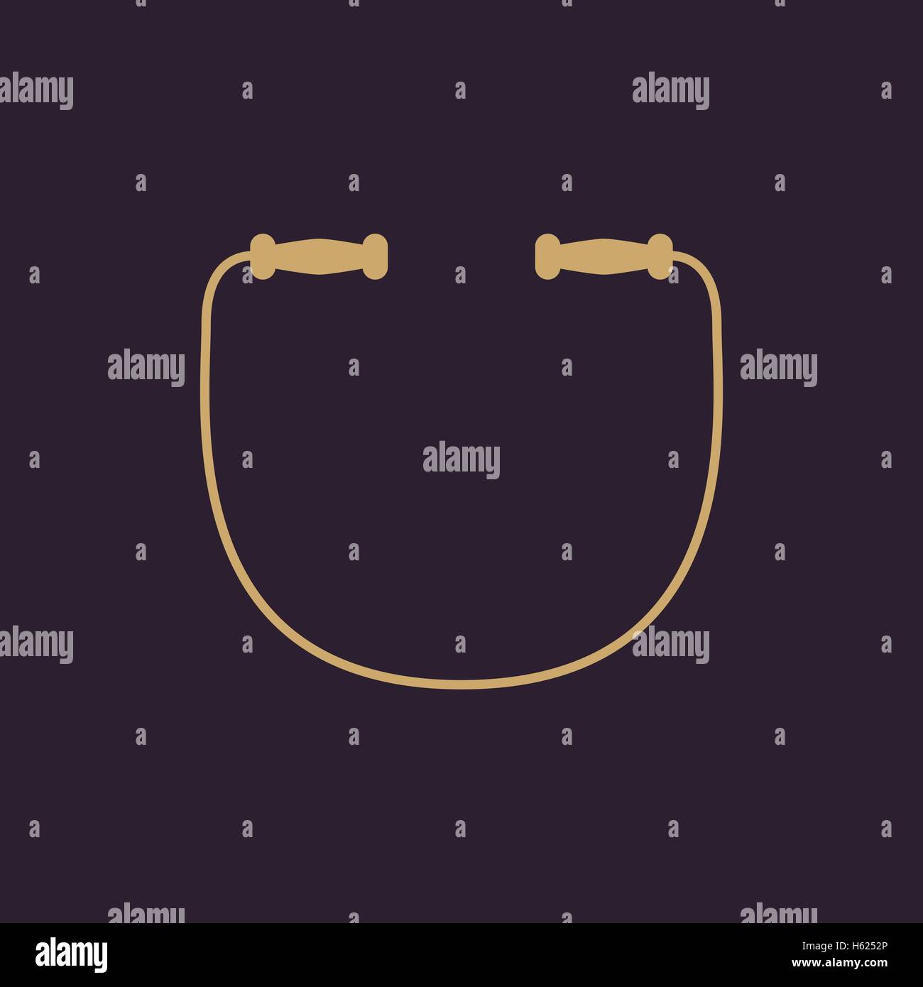 The skipping rope icon. Jumping-rope symbol. Flat Stock Vector Image ...