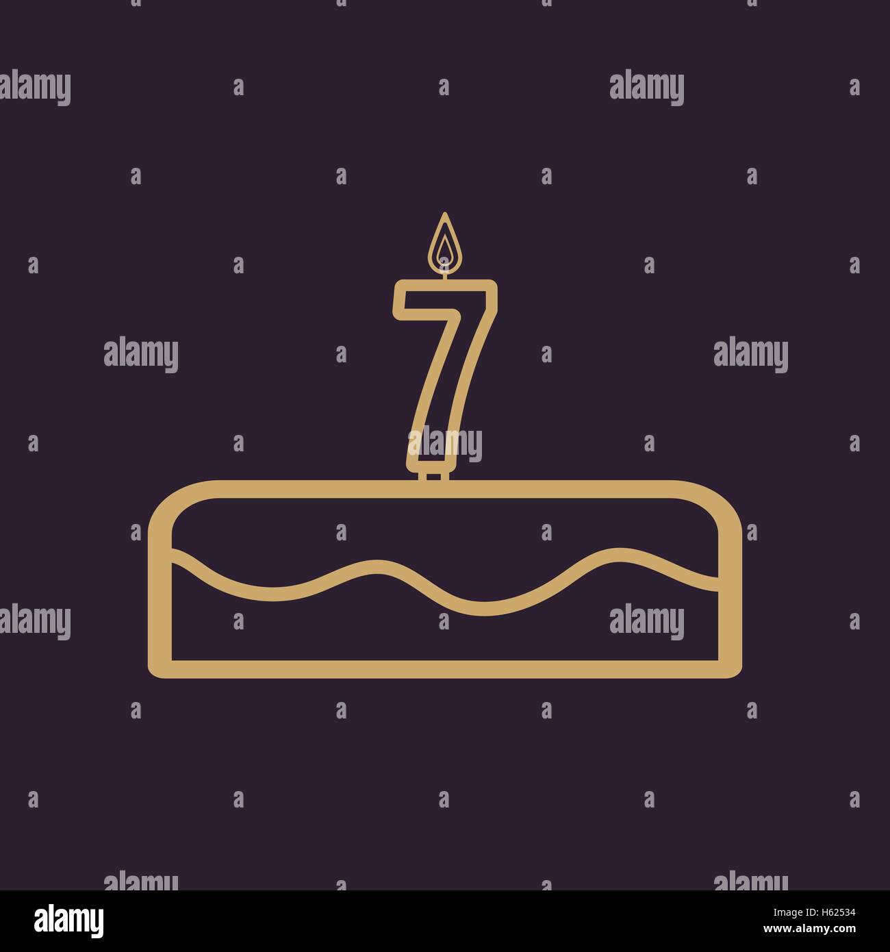 Candle in form number Stock Vector Images - Alamy