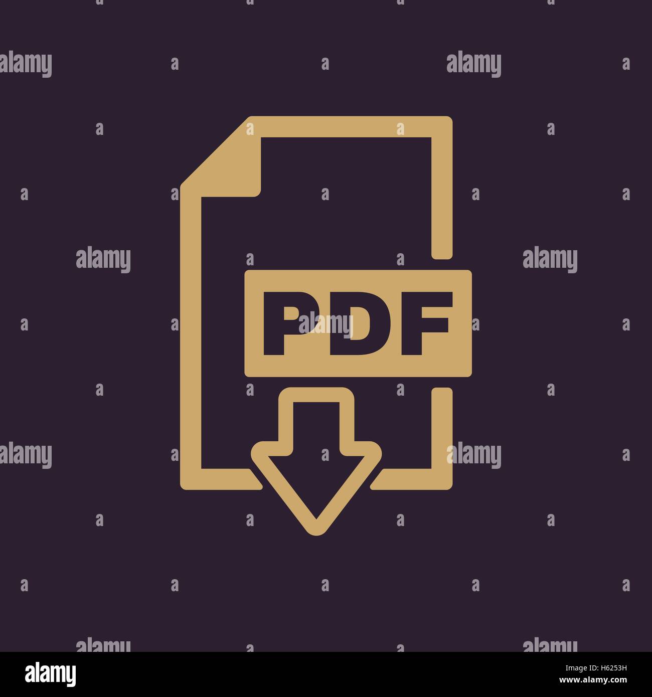 The PDF icon. File format symbol. Flat Stock Vector Image & Art - Alamy