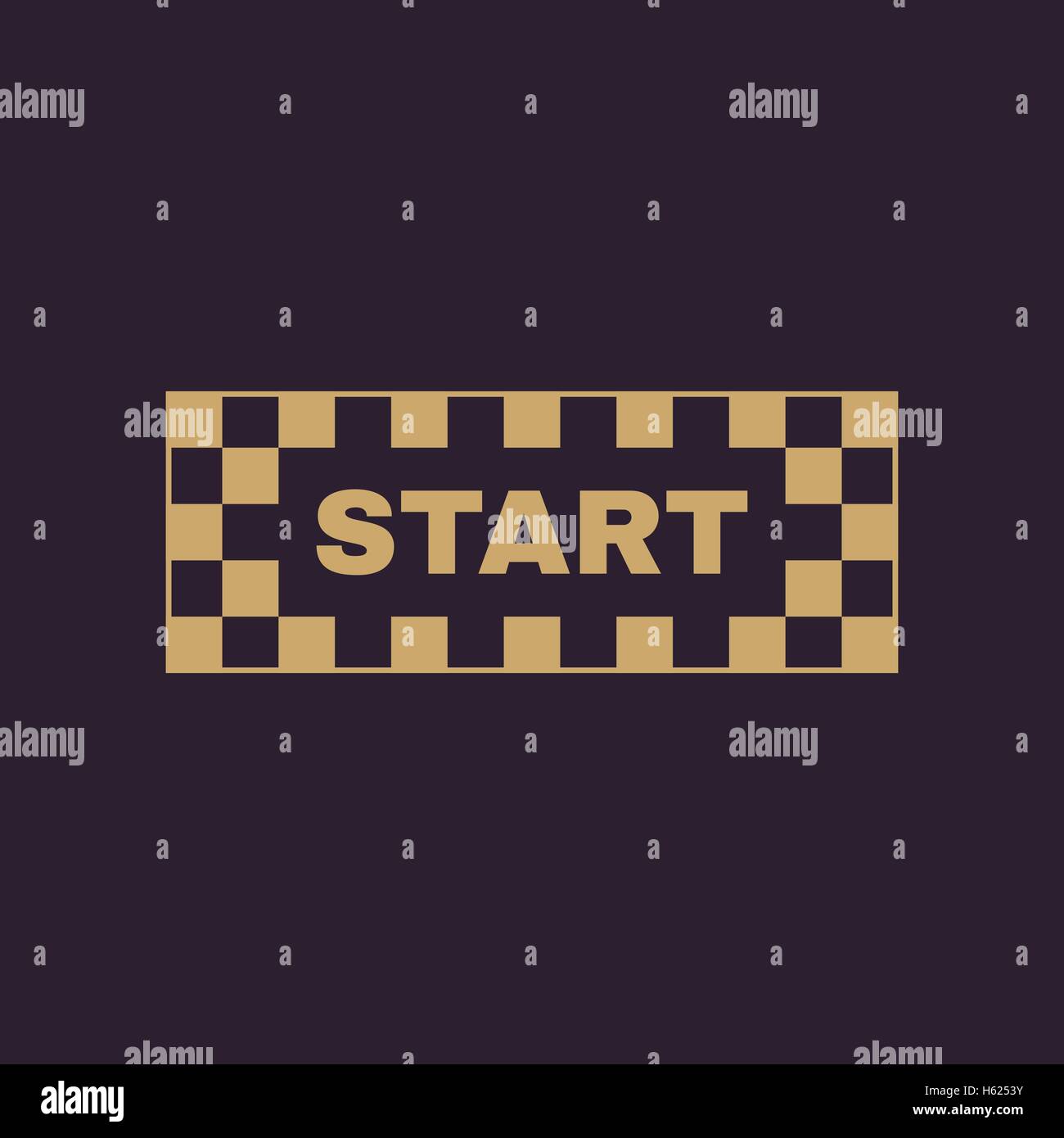 The start icon. Start symbol. Flat Stock Vector Image & Art - Alamy