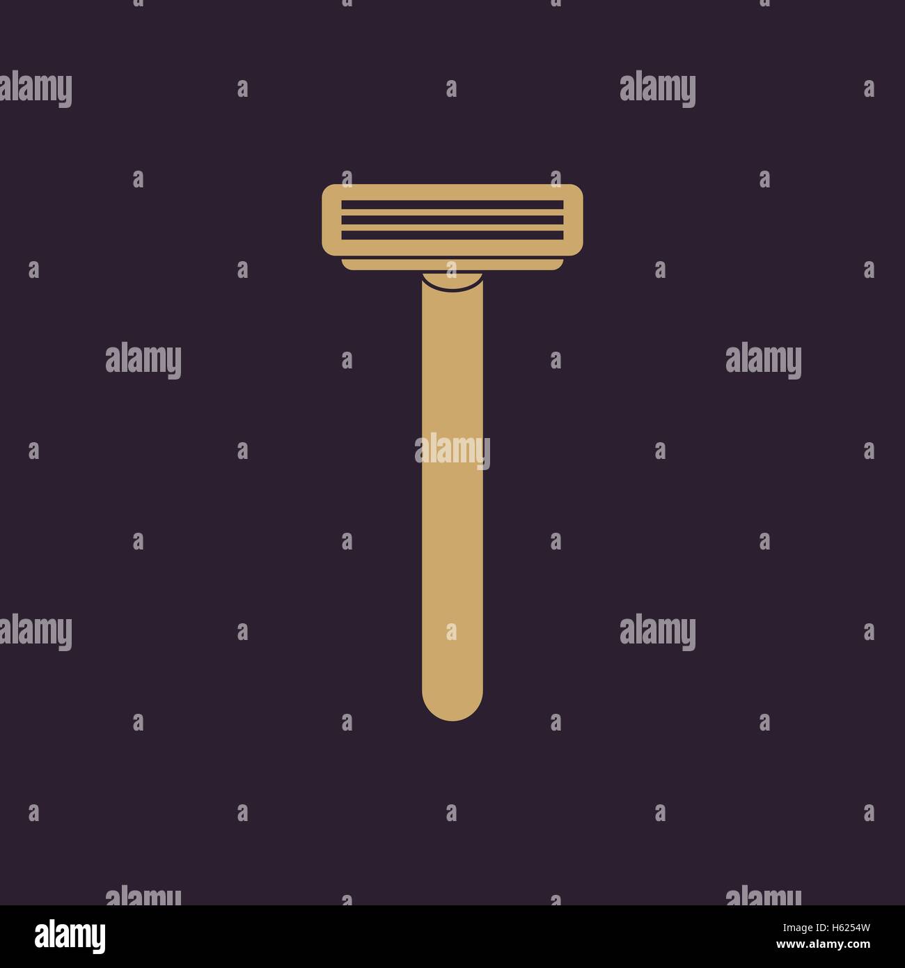 The shaving razor icon. Shaver symbol. Flat Stock Vector Image & Art ...