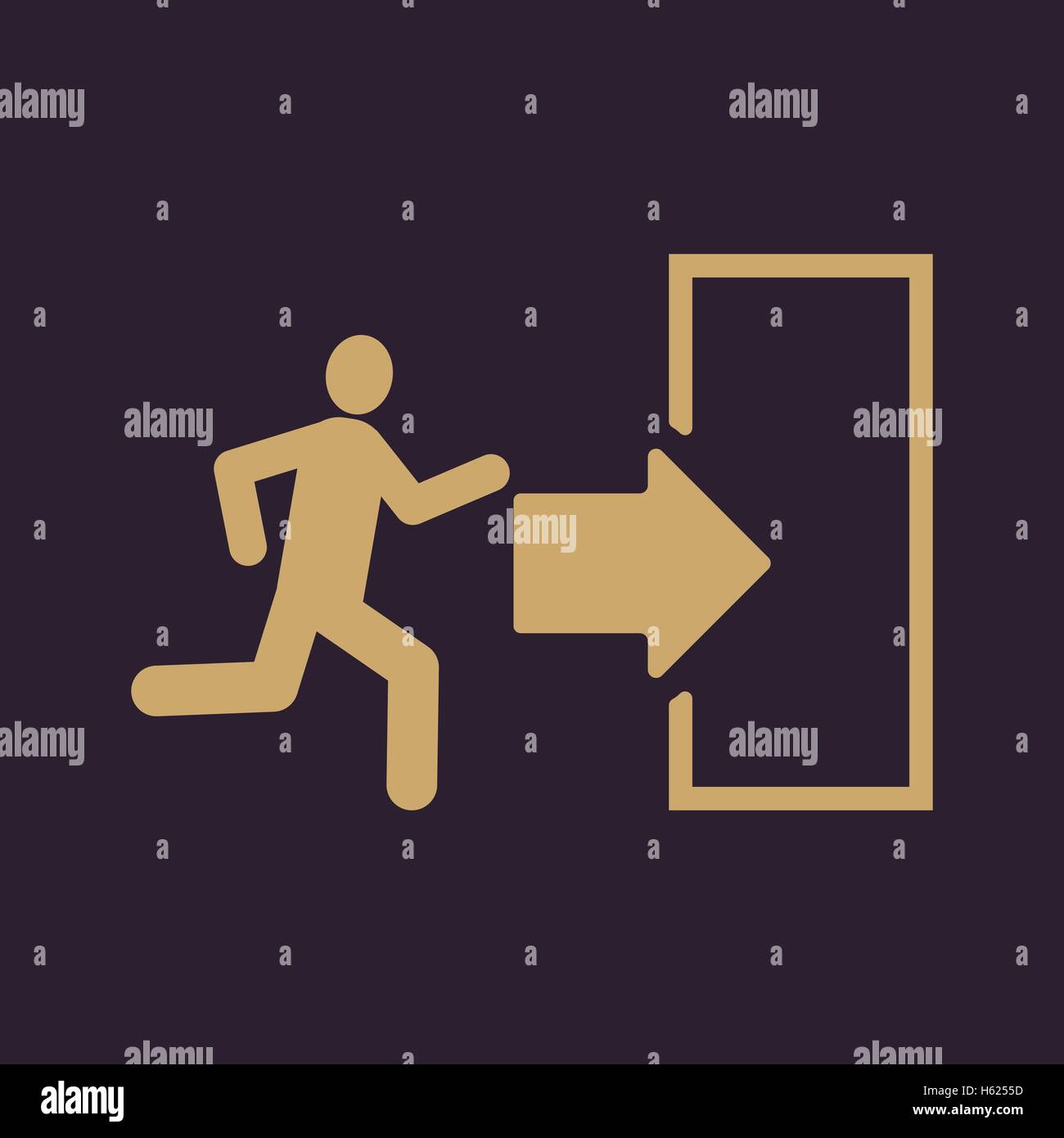 Leaving out of door Stock Vector Images - Alamy