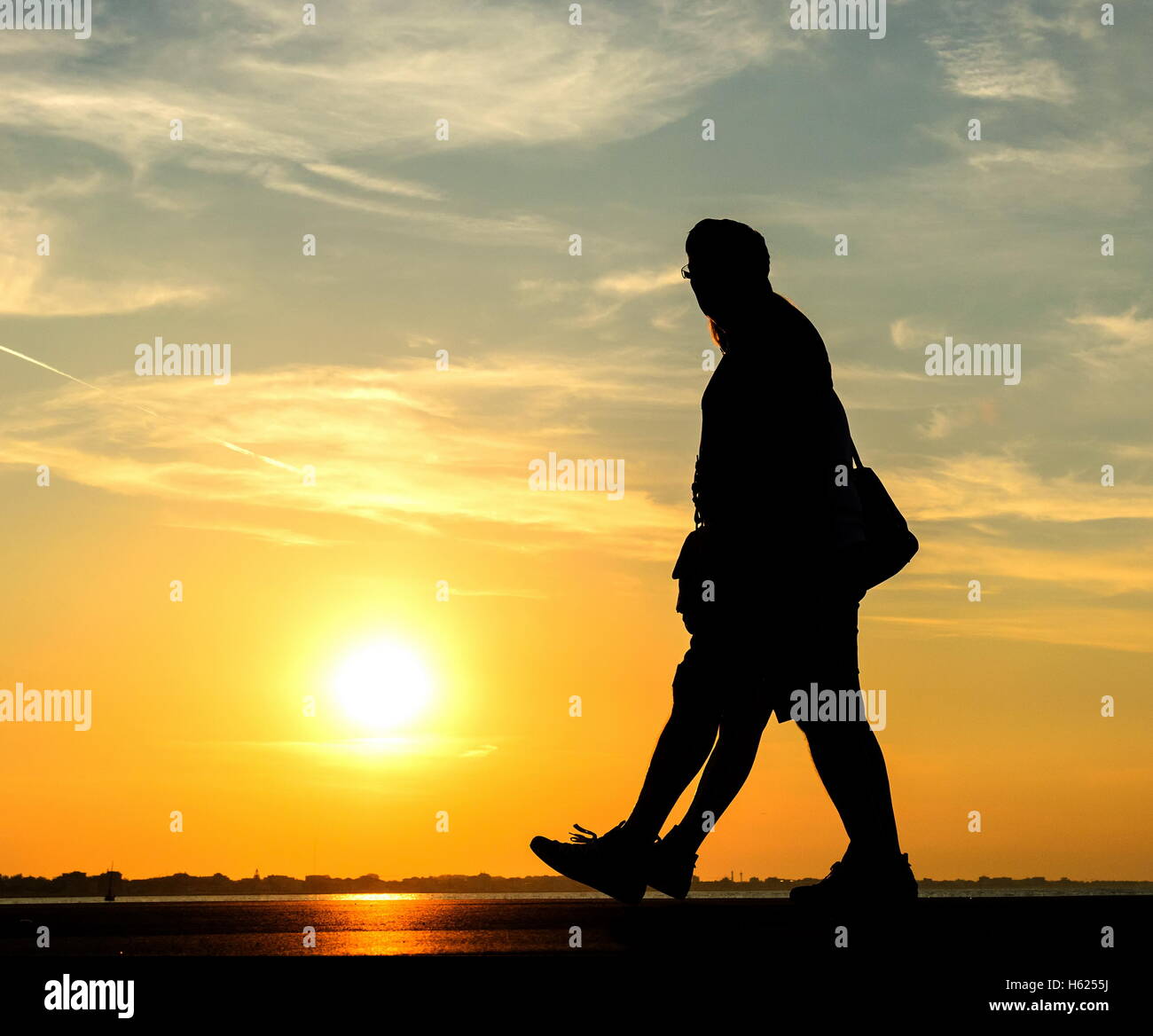 Summer dusk people hi-res stock photography and images - Alamy
