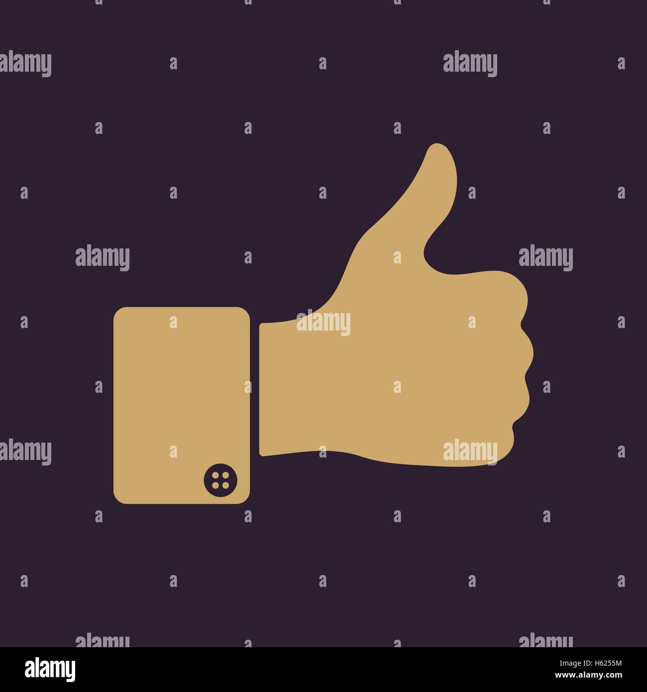 The thumb up icon. Like symbol. Flat Stock Vector Image & Art - Alamy