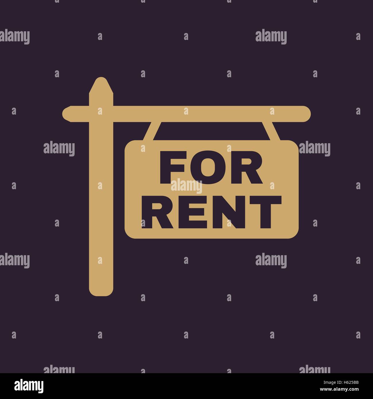 The for rent icon. Rent symbol. Flat Stock Vector Image & Art - Alamy