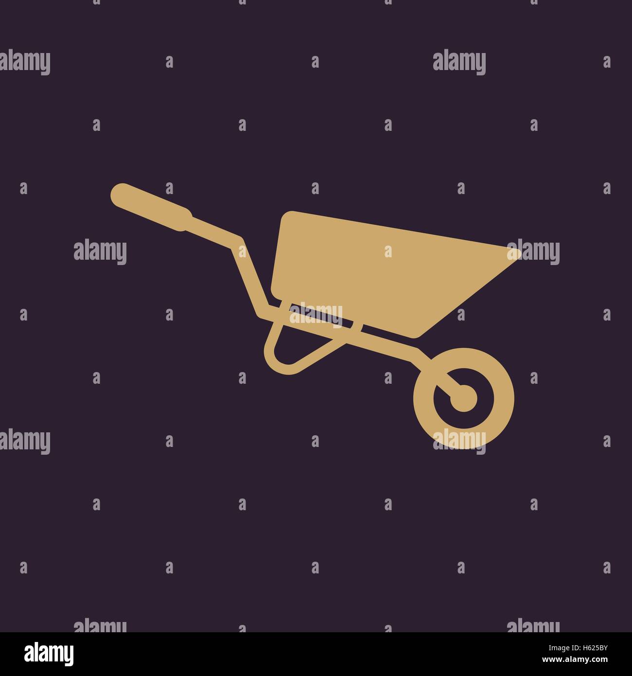 The wheelbarrow icon. Barrow symbol. Flat Stock Vector Image & Art - Alamy