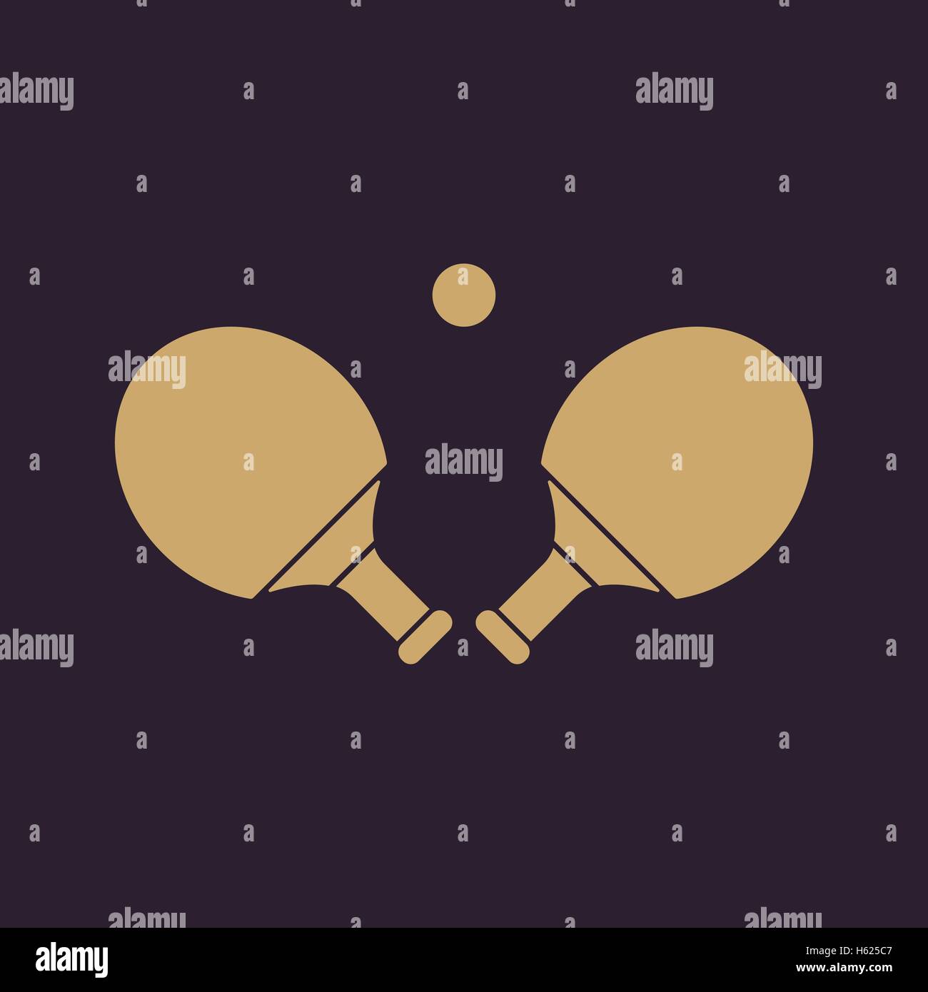 The Table tennis icon. Ping pong symbol. Flat Stock Vector Image & Art ...