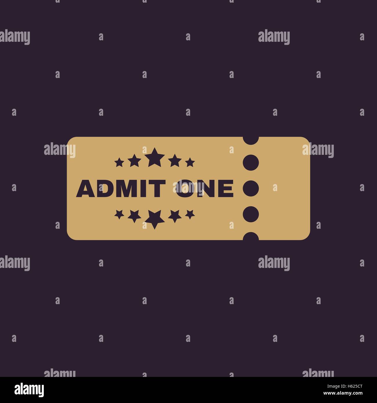 The ticket icon. Ticket symbol. Flat Stock Vector Image & Art - Alamy