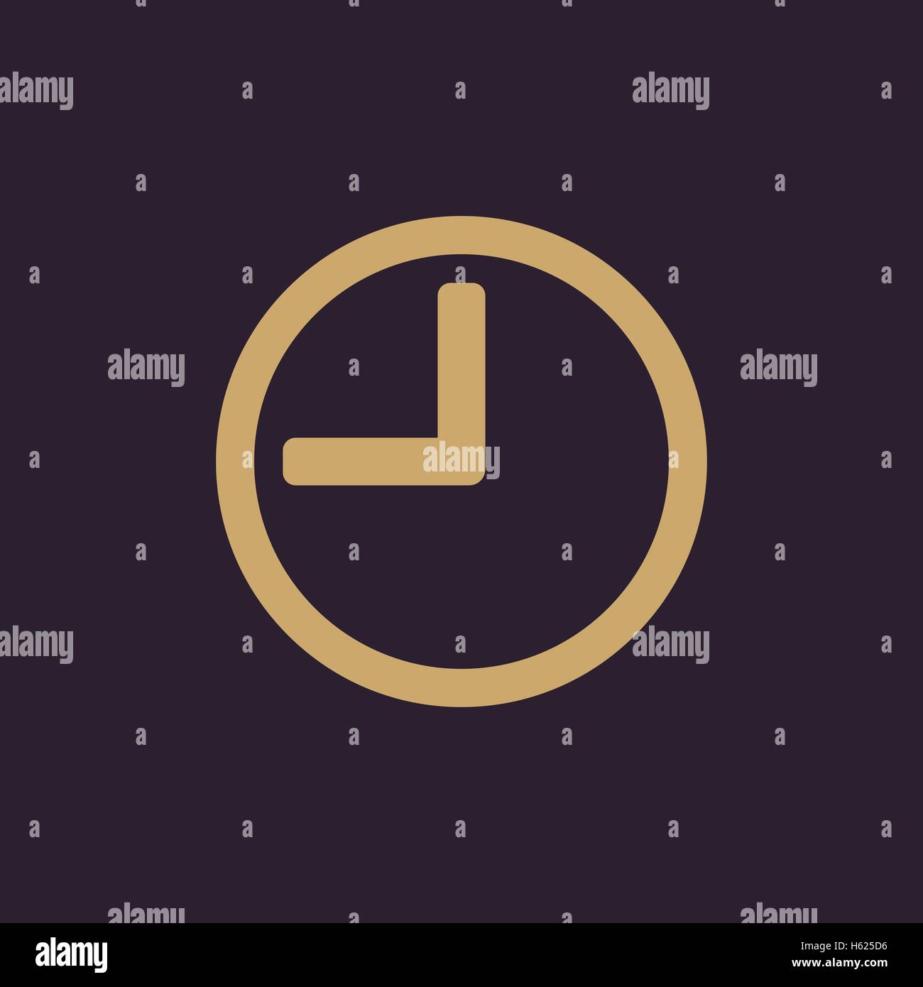 The time icon. Clock sound symbol. Flat Stock Vector Image & Art - Alamy