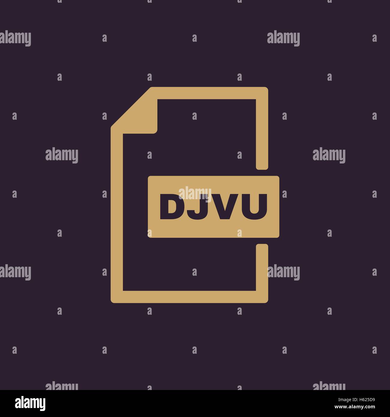 The DJVU icon. File format symbol. Flat Stock Vector Image & Art - Alamy