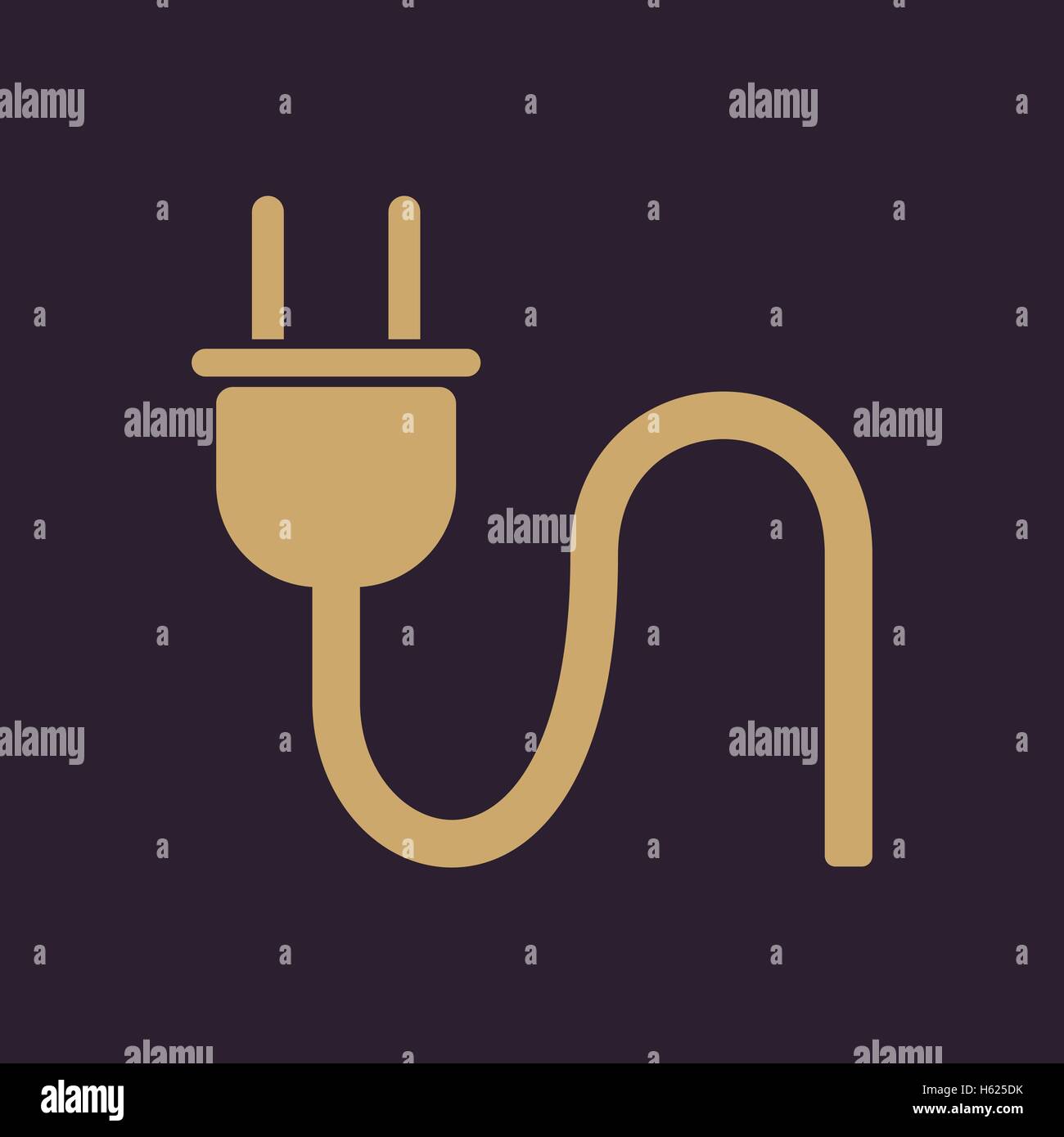 The plug icon. Electric symbol. Flat Stock Vector Image & Art - Alamy