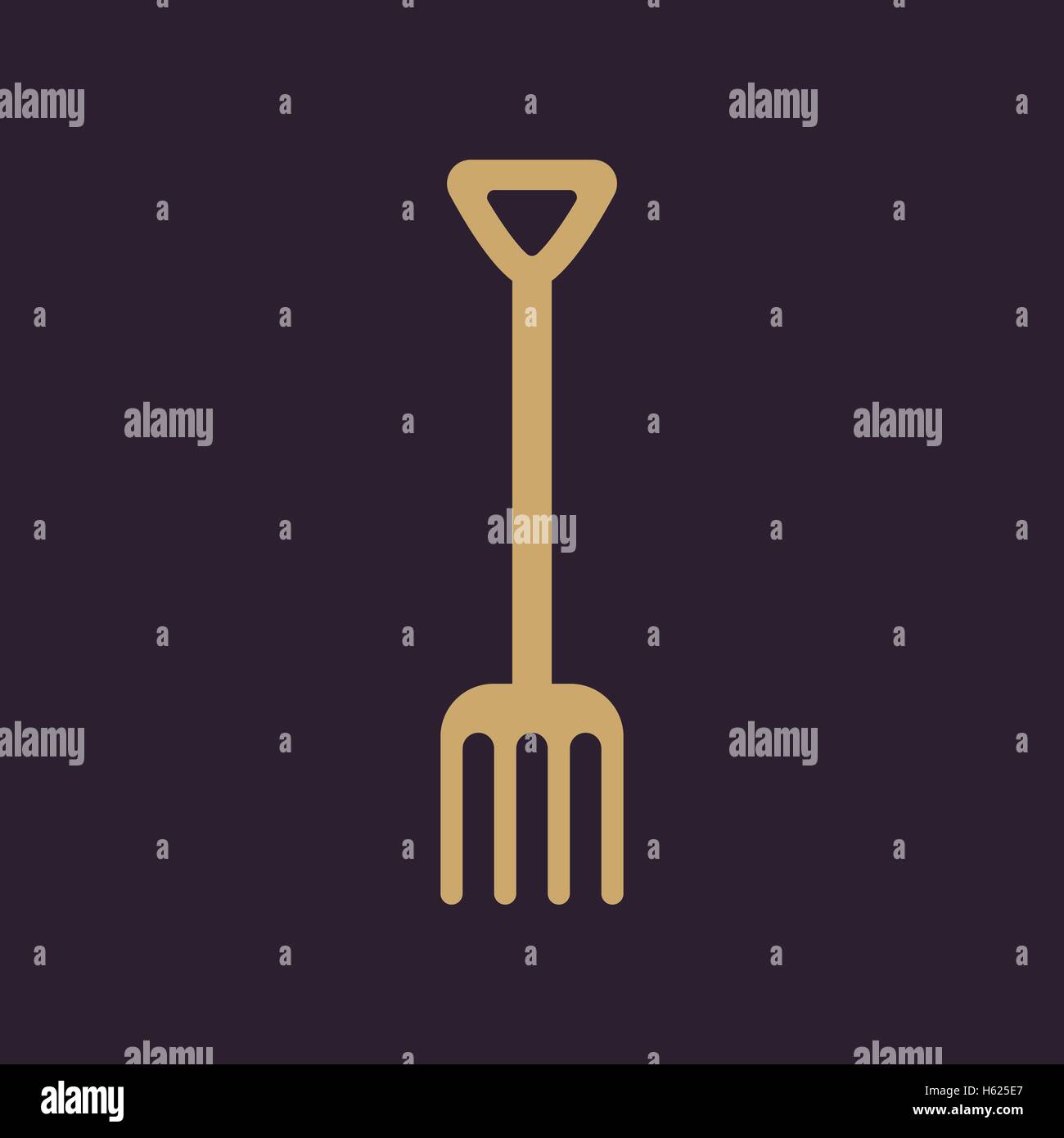 Old pitchfork Stock Vector Images - Alamy