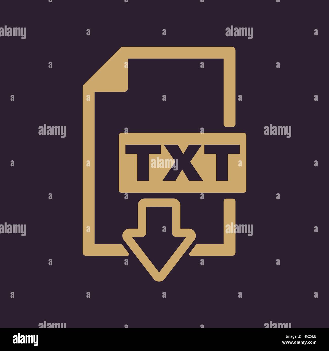 The TXT icon. Text file format symbol. Flat Stock Vector Image & Art ...