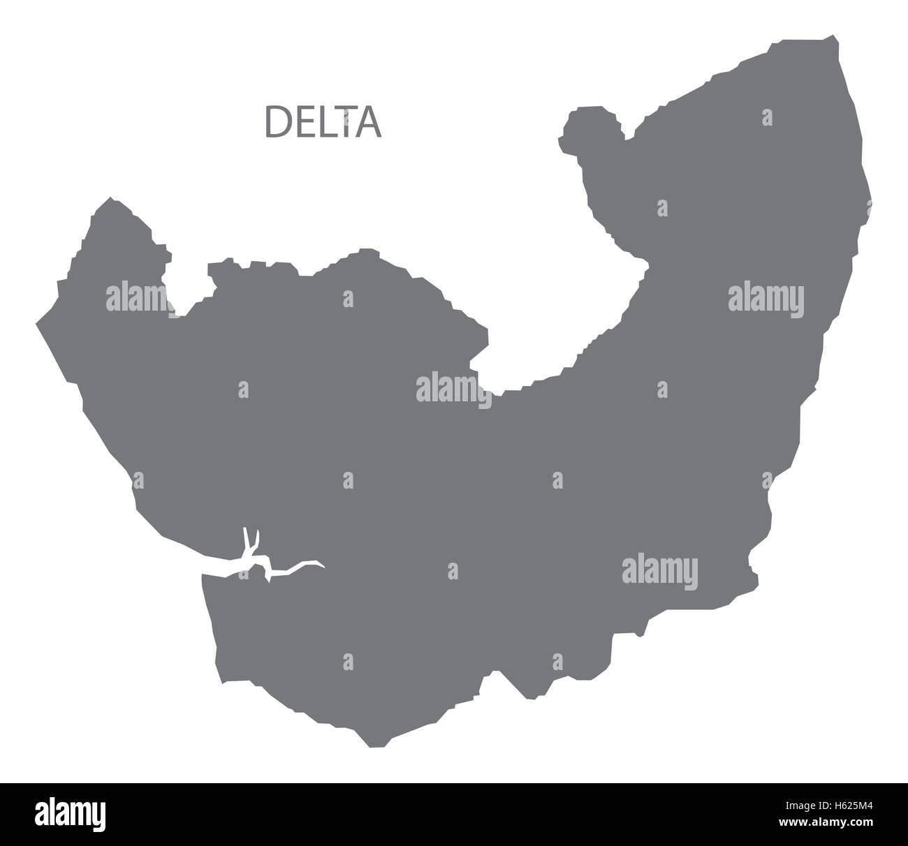 Map of delta hi-res stock photography and images - Alamy