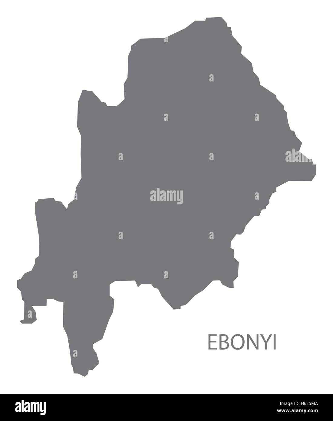 Ebonyi Nigeria Map grey Stock Vector Image & Art - Alamy