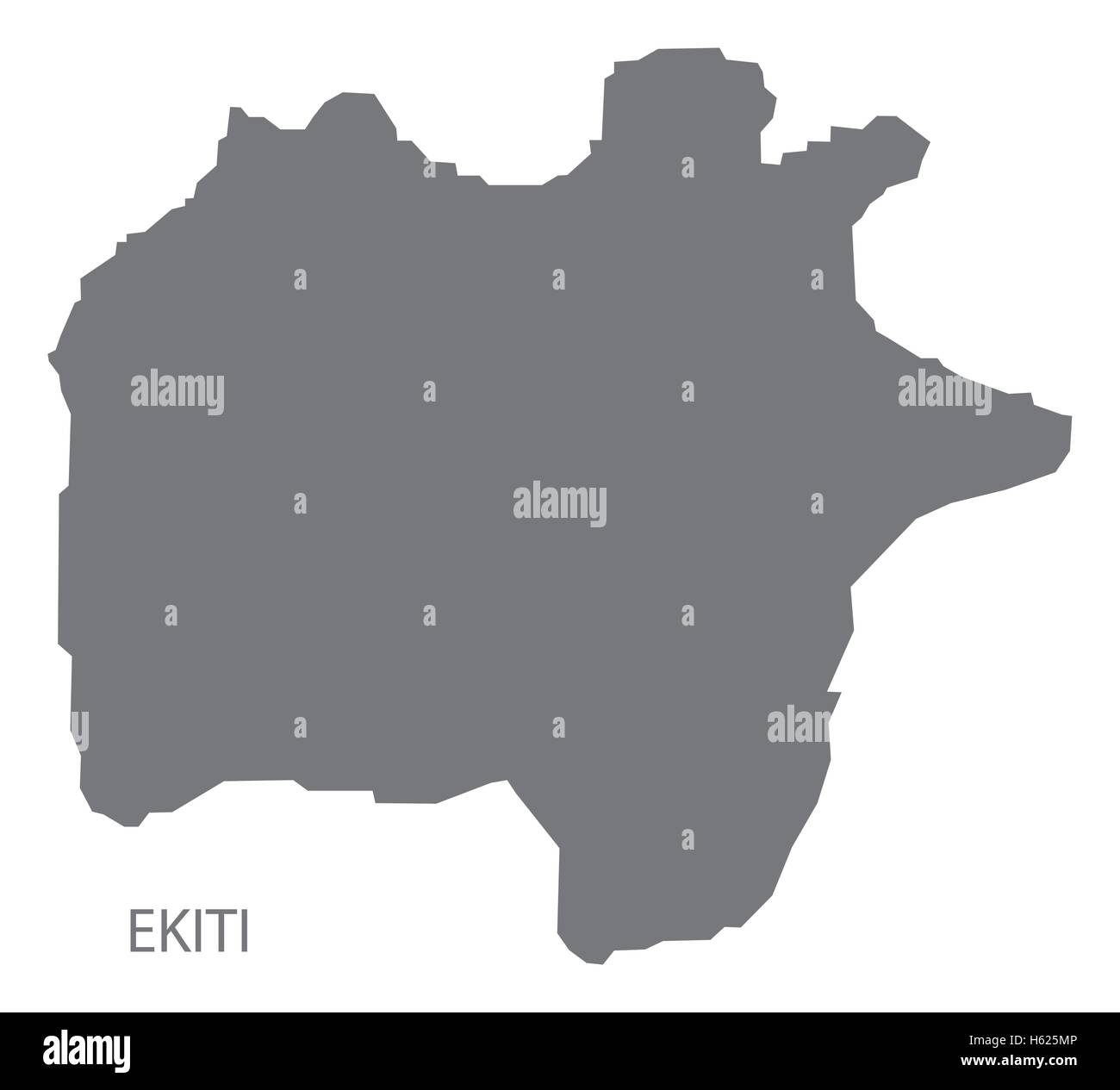 Ekiti Nigeria Map grey Stock Vector Image & Art - Alamy
