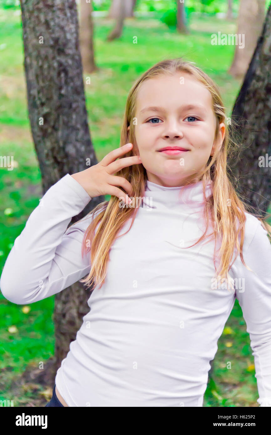 Cute playing girl Stock Photo - Alamy