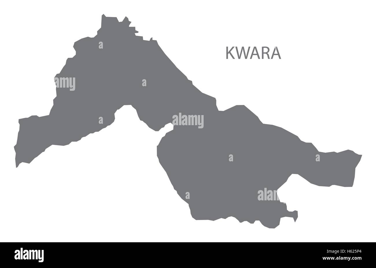 Kwara Nigeria Map grey Stock Vector Image & Art - Alamy