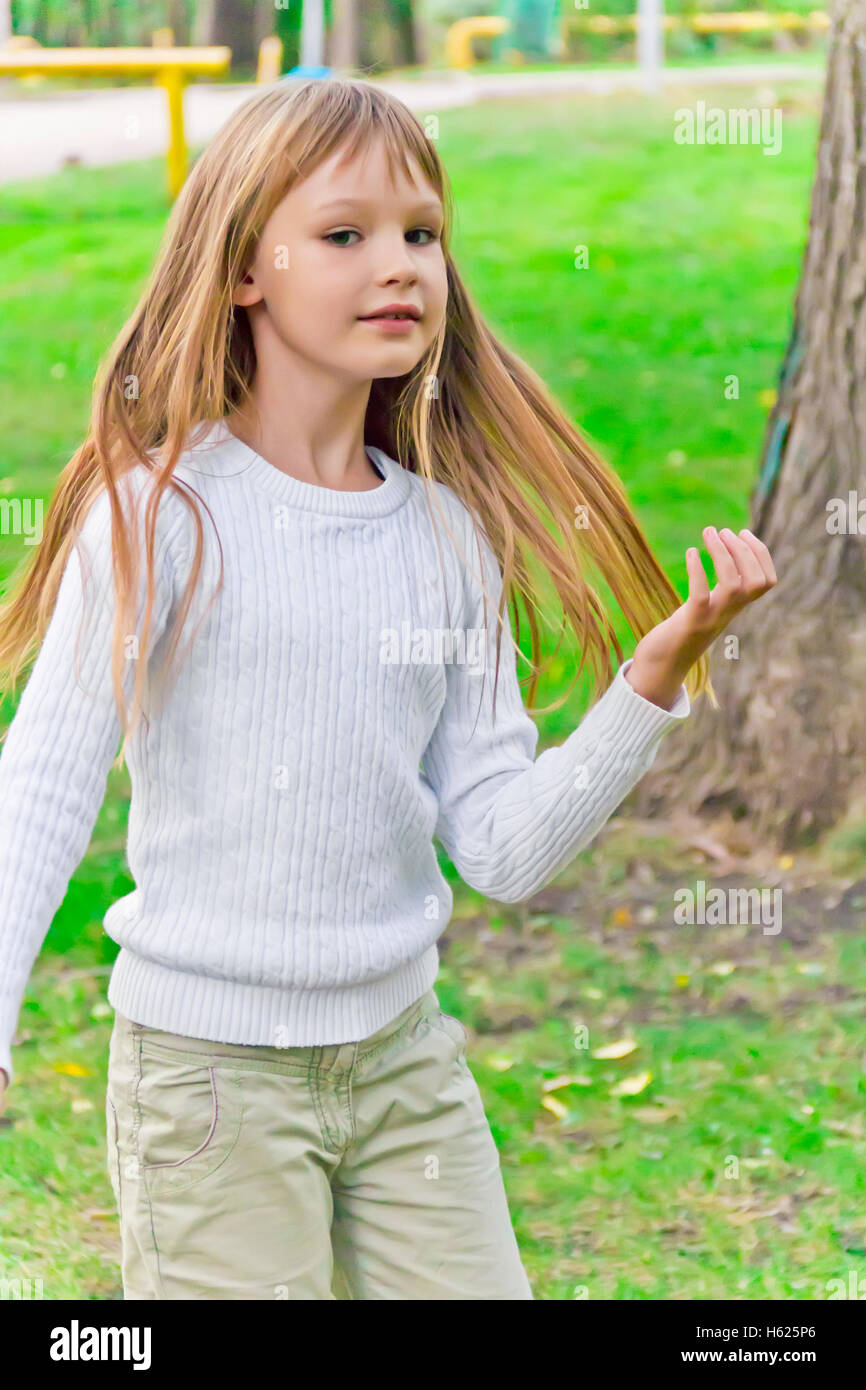 Cute playing girl Stock Photo - Alamy