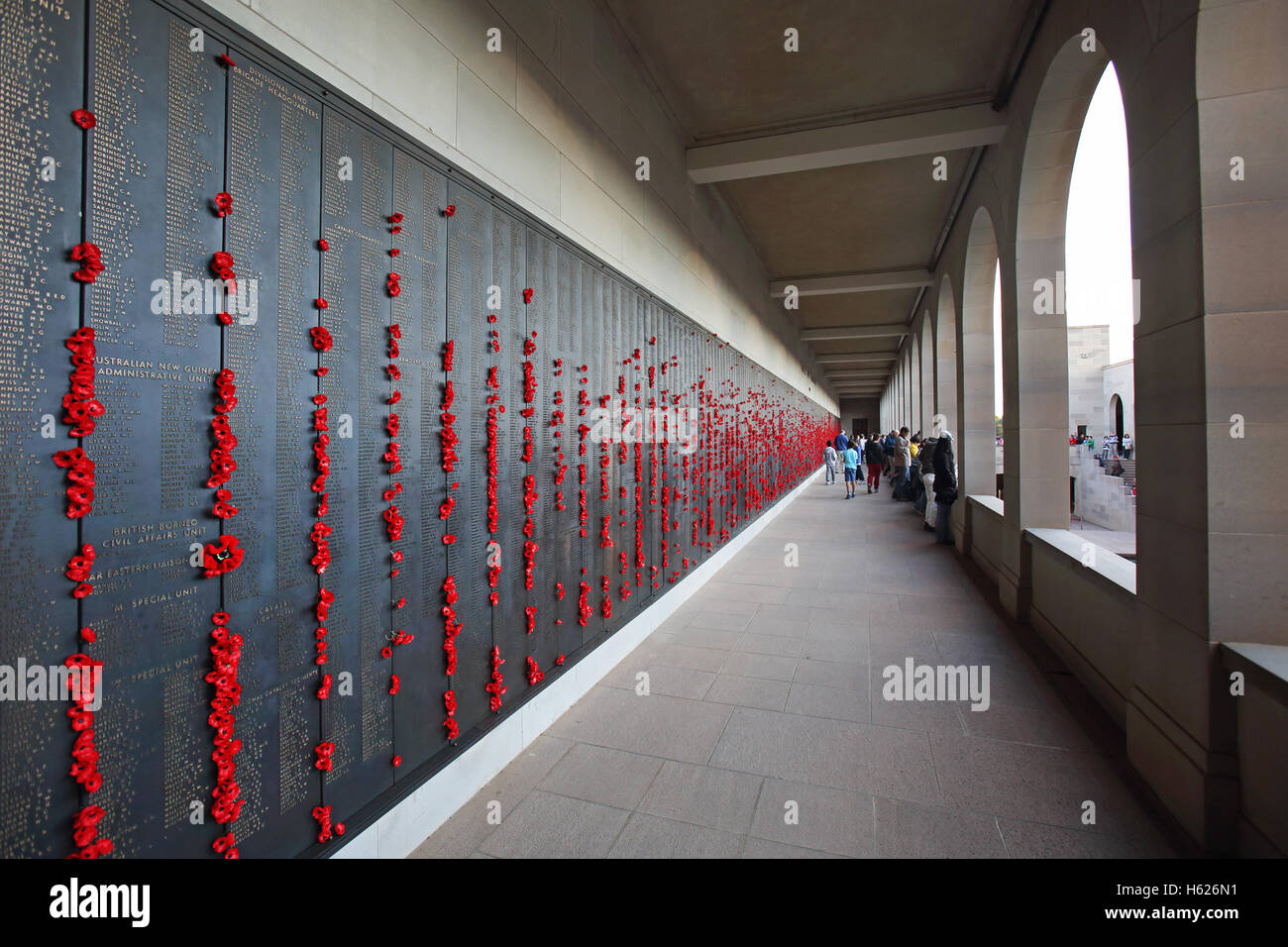 Wall of Remembrance honoring fallen Australian soldiers at the ...