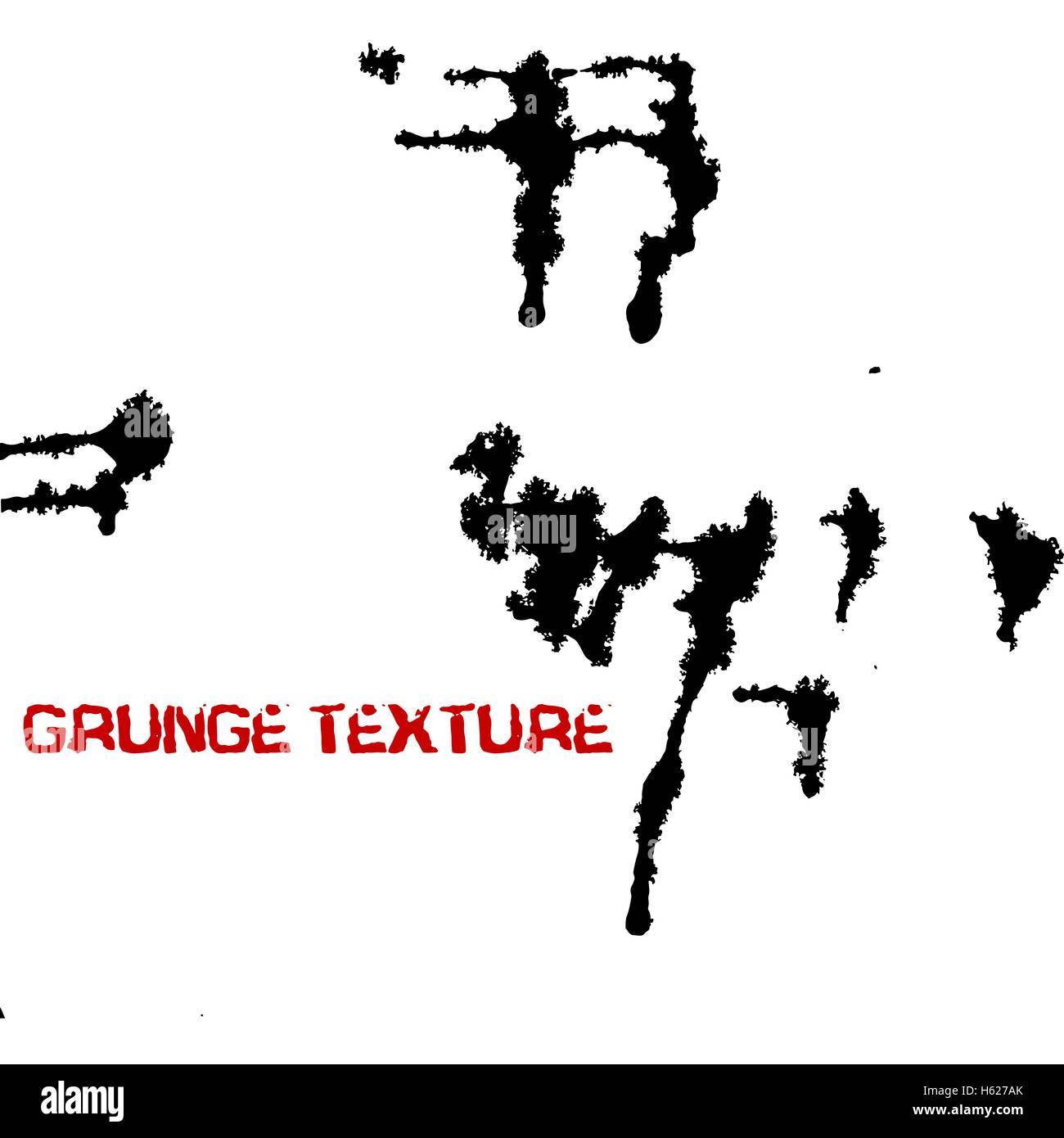 Black ink vector brush strokes. Vector illustration. Grunge texture ...