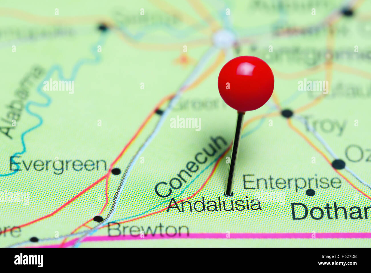 Map of andalusia hi-res stock photography and images - Alamy