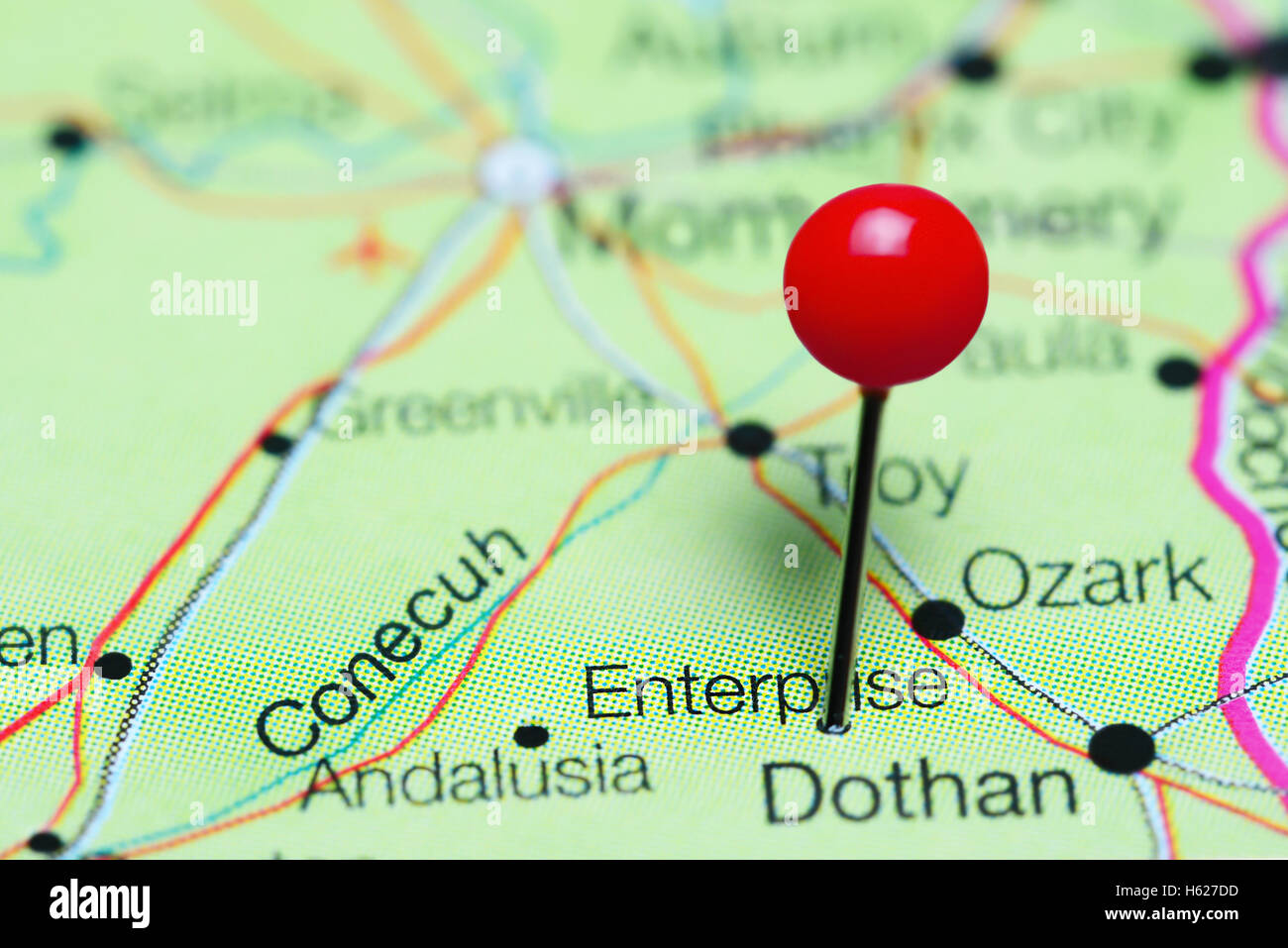 Enterprise alabama map hi-res stock photography and images - Alamy