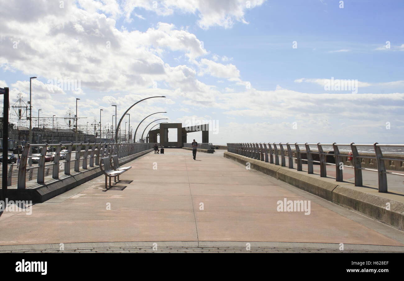 south shore promenade, Blackpool, Lancashire, UK Stock Photo - Alamy