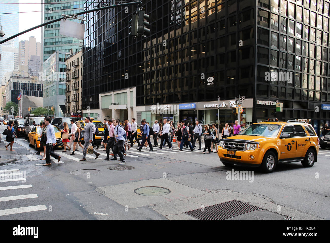 Workers in New York City, manhattan, USA Stock Photo - Alamy