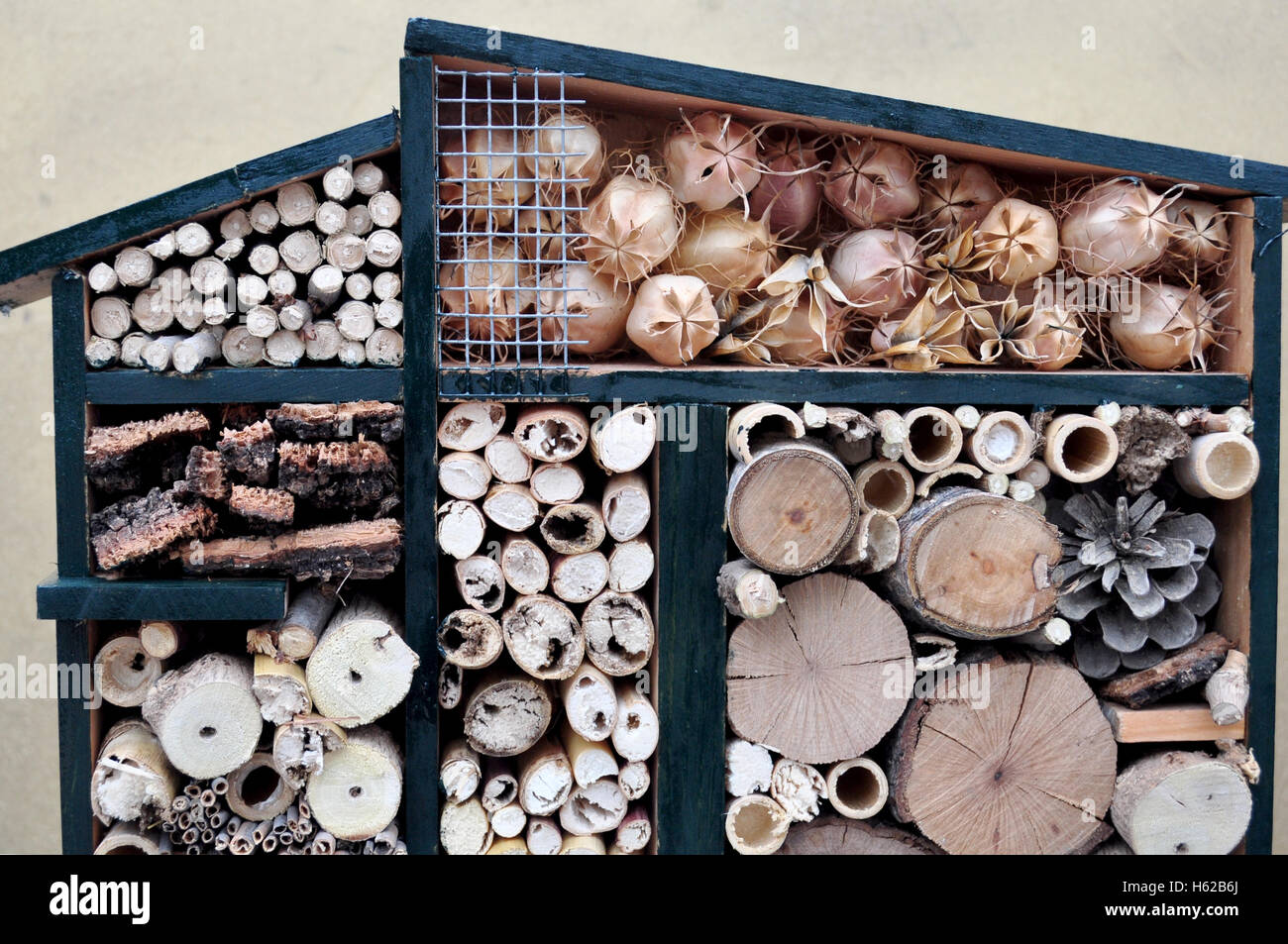 insect house hotel Stock Photo - Alamy