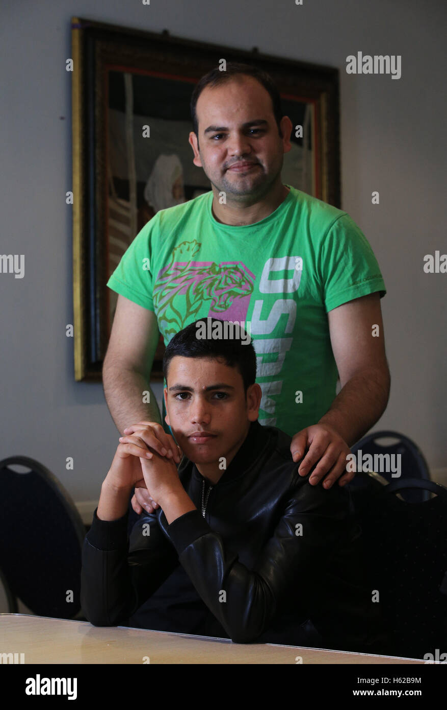 Brothers Asif Khan (standing) and Aemal Khan in Hounslow, London, who ...