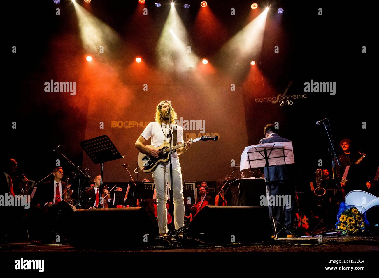 Sanremo, Italy. 22nd Oct, 2016. The Canadian indie singer Bocephus King ...