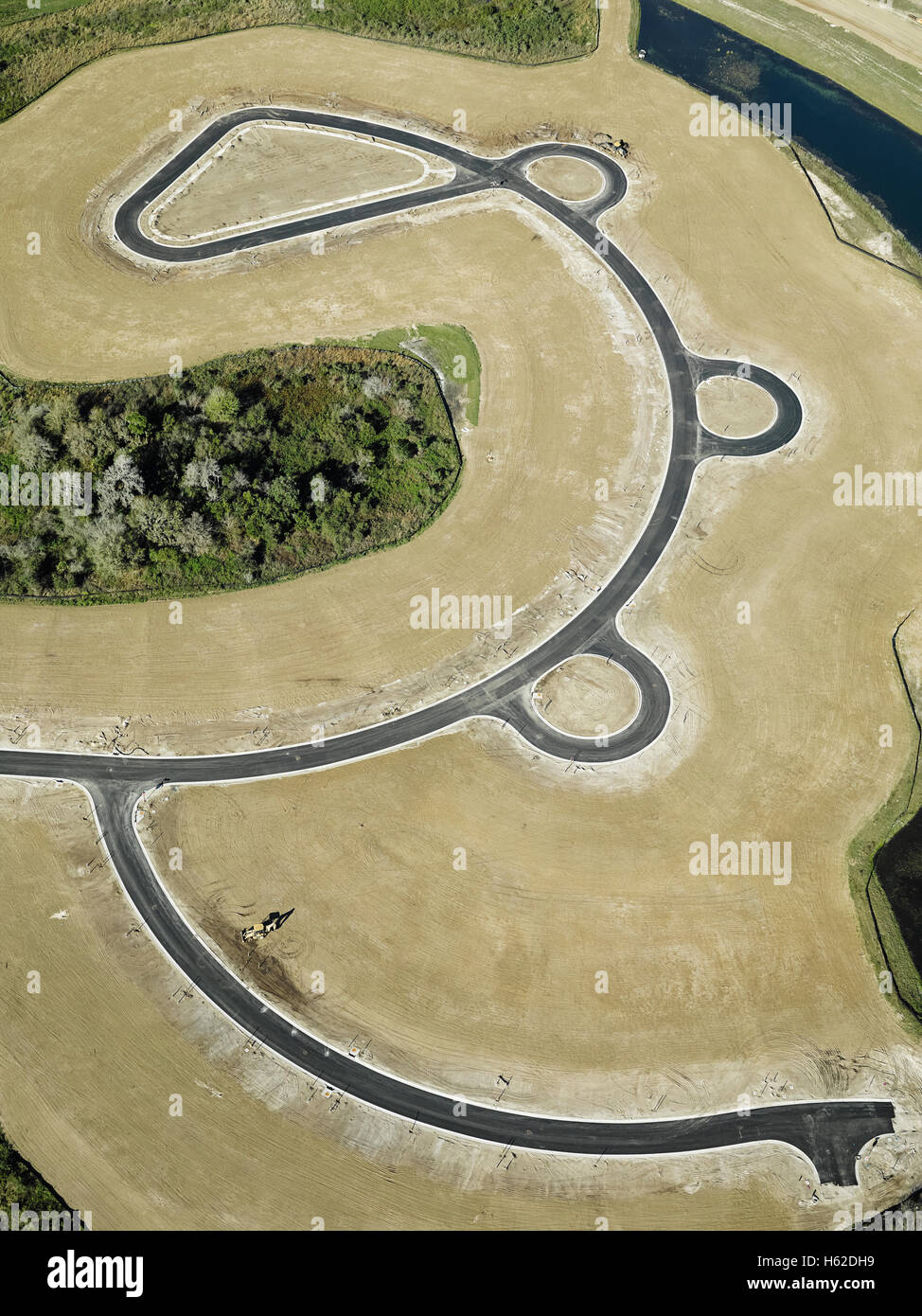 USA, Florida, Aerial of the housing suburb construction along the ...