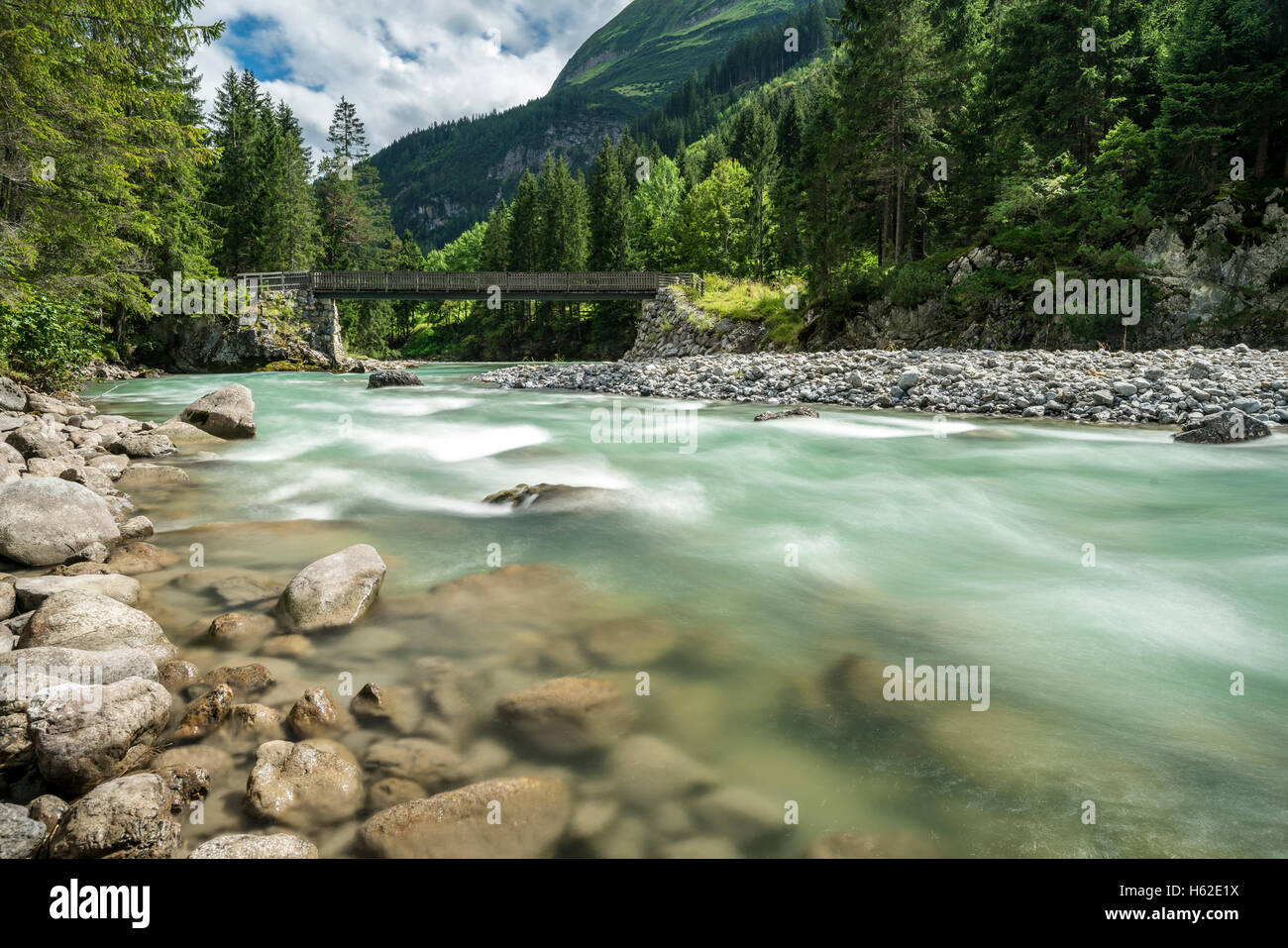 Austria, Vorarlberg, Lech Valley, Lech river Stock Photo - Alamy