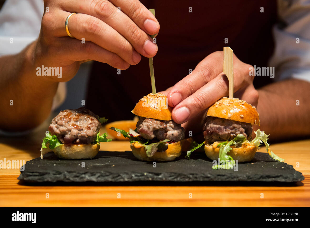 Gourmet Mini Burgers