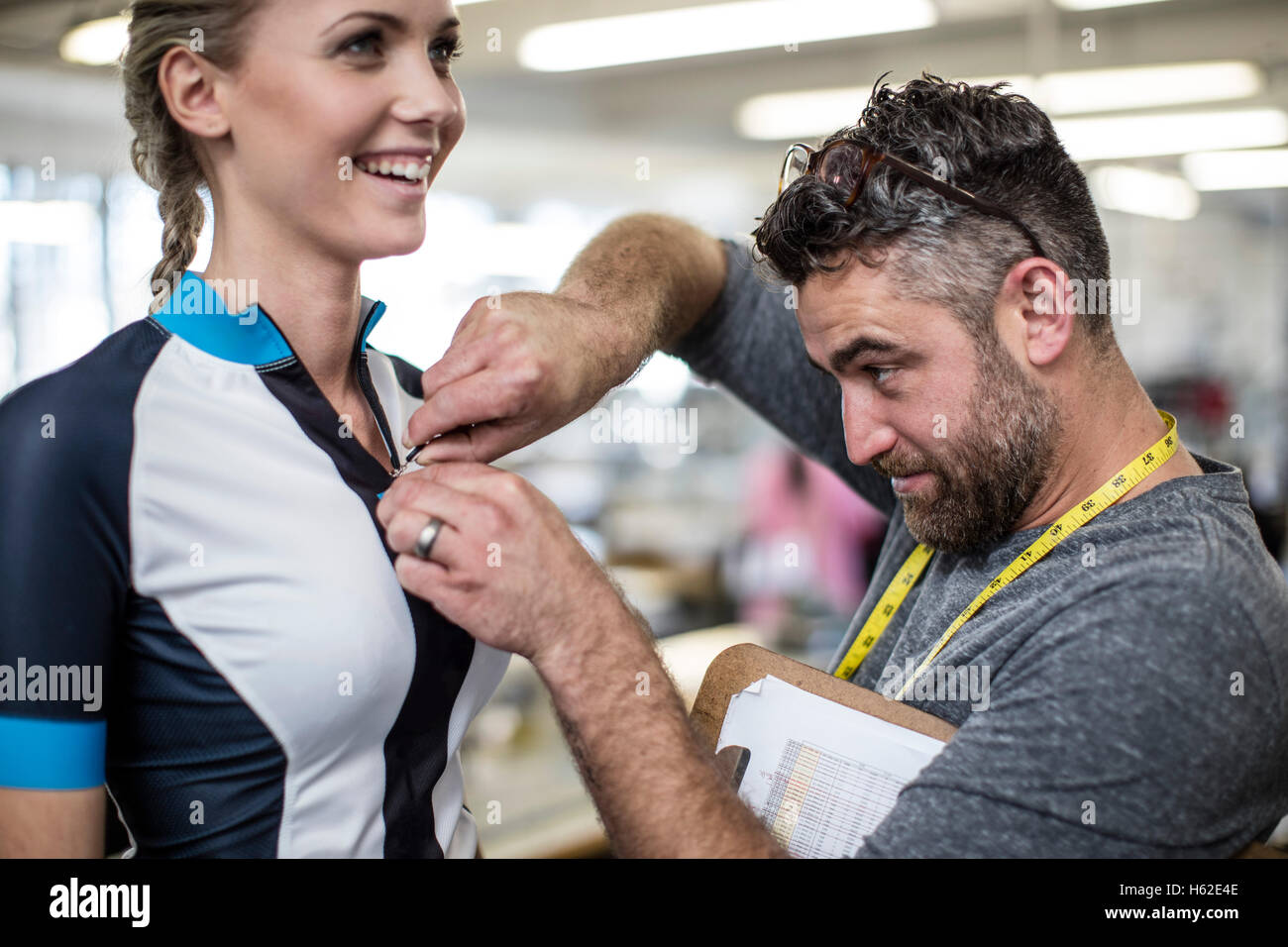 Fitting model hi-res stock photography and images - Alamy