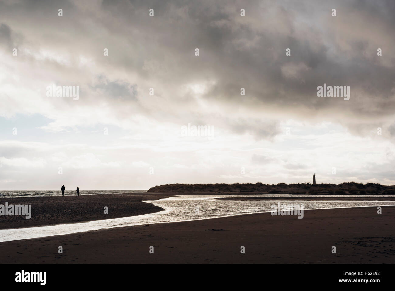 Denmark, Skagen, lighthouse at the beach Stock Photo - Alamy