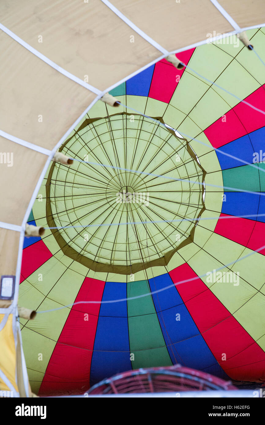 Interior of a hot air balloon Stock Photo - Alamy