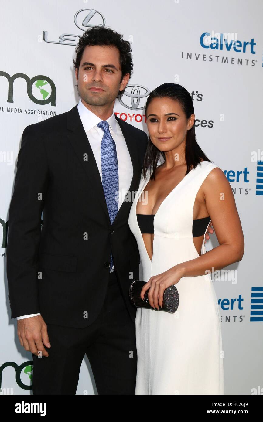 Adrian Bellani, Emmanuelle Chriqui at arrivals for Environmental Media ...
