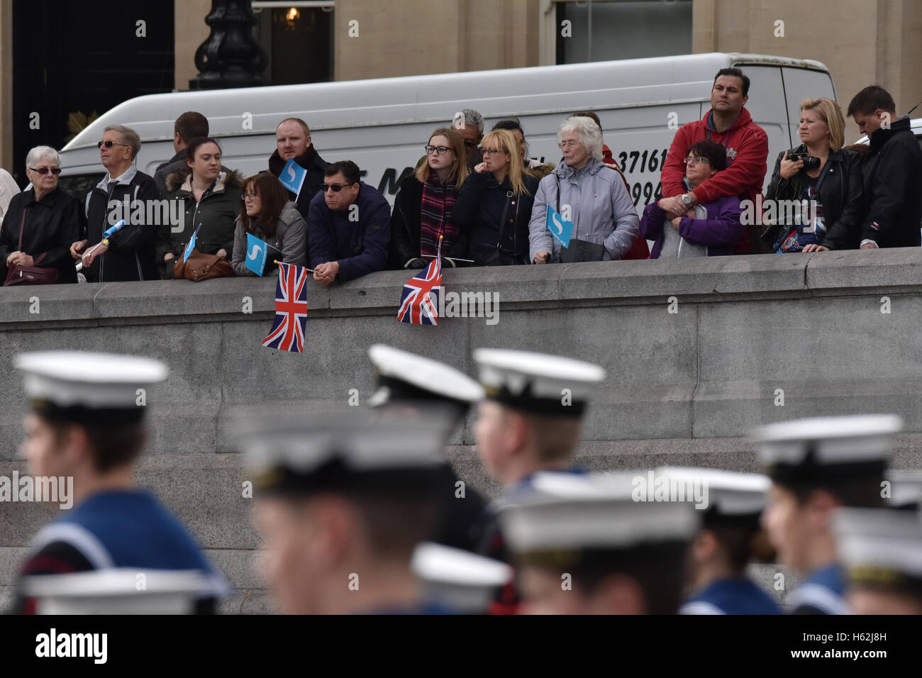 London, UK. 23rd October 2016. The Sea Cadets parade from Horse Guards ...