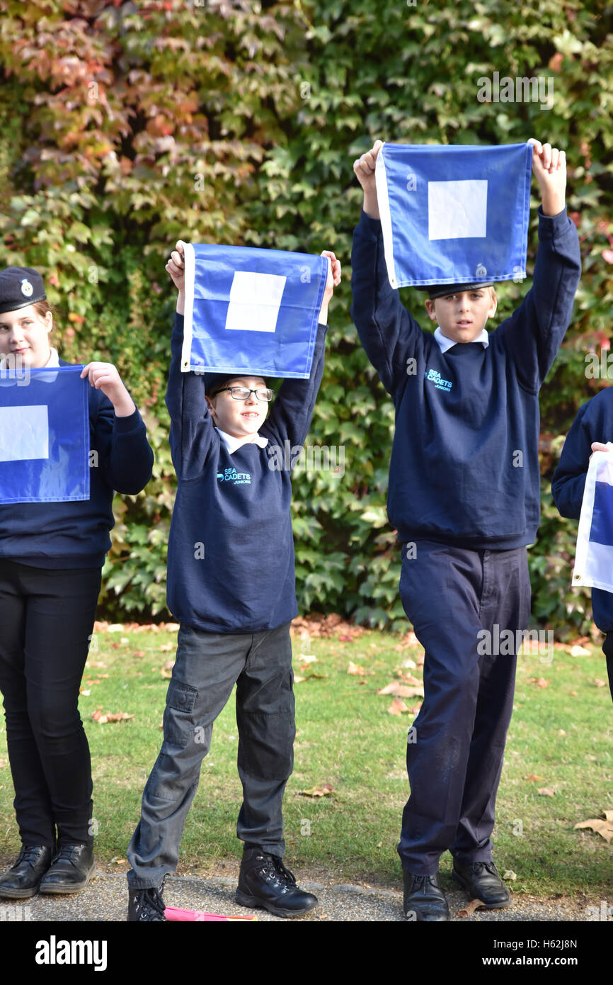 London, UK. 23rd October 2016. The Sea Cadets parade from Horse Guards ...