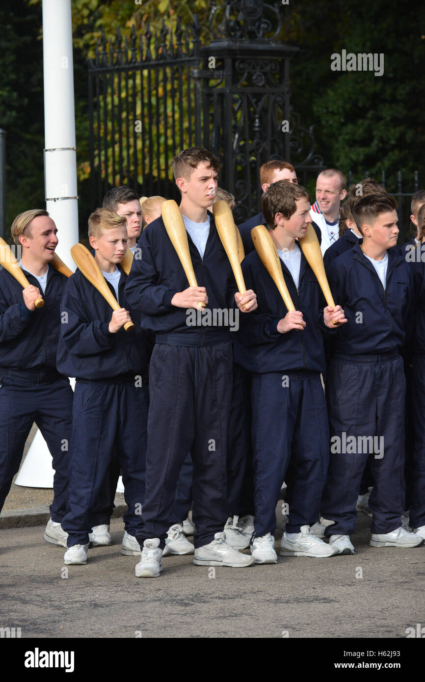 London, UK. 23rd October 2016. The Sea Cadets parade from Horse Guards ...