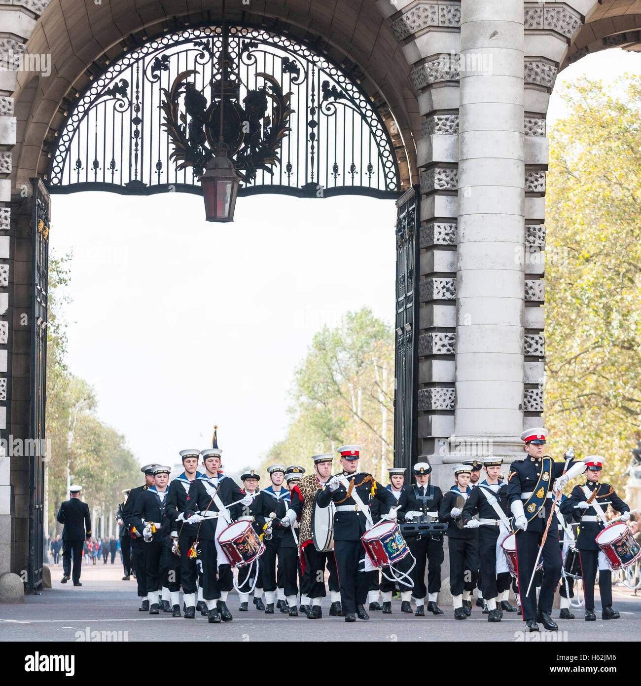 London, UK. 23 October 2016. Trafalgar Day is celebrated by Sea Cadets ...