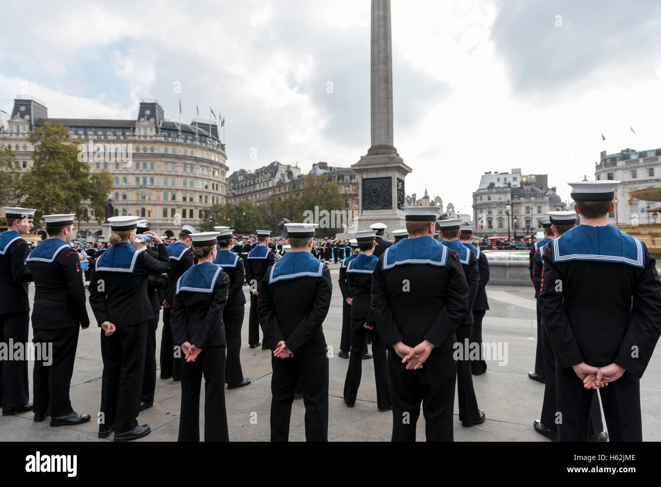London, UK. 23 October 2016. Trafalgar Day is celebrated by Sea Cadets ...
