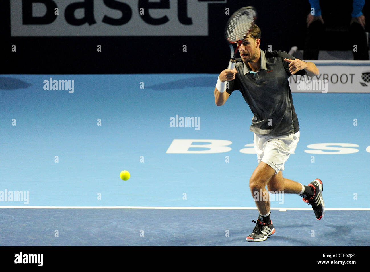 Jakobshalle, Basel, Switzerland. 23rd Oct, 2016. Basel Swiss Indoors ...