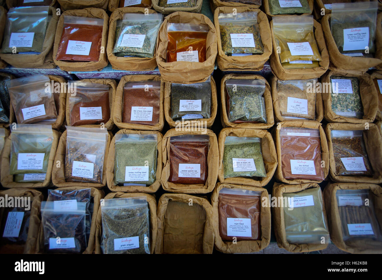 Florida, USA. 22nd Oct, 2016. Spices at the booth of Hadaya at the West ...