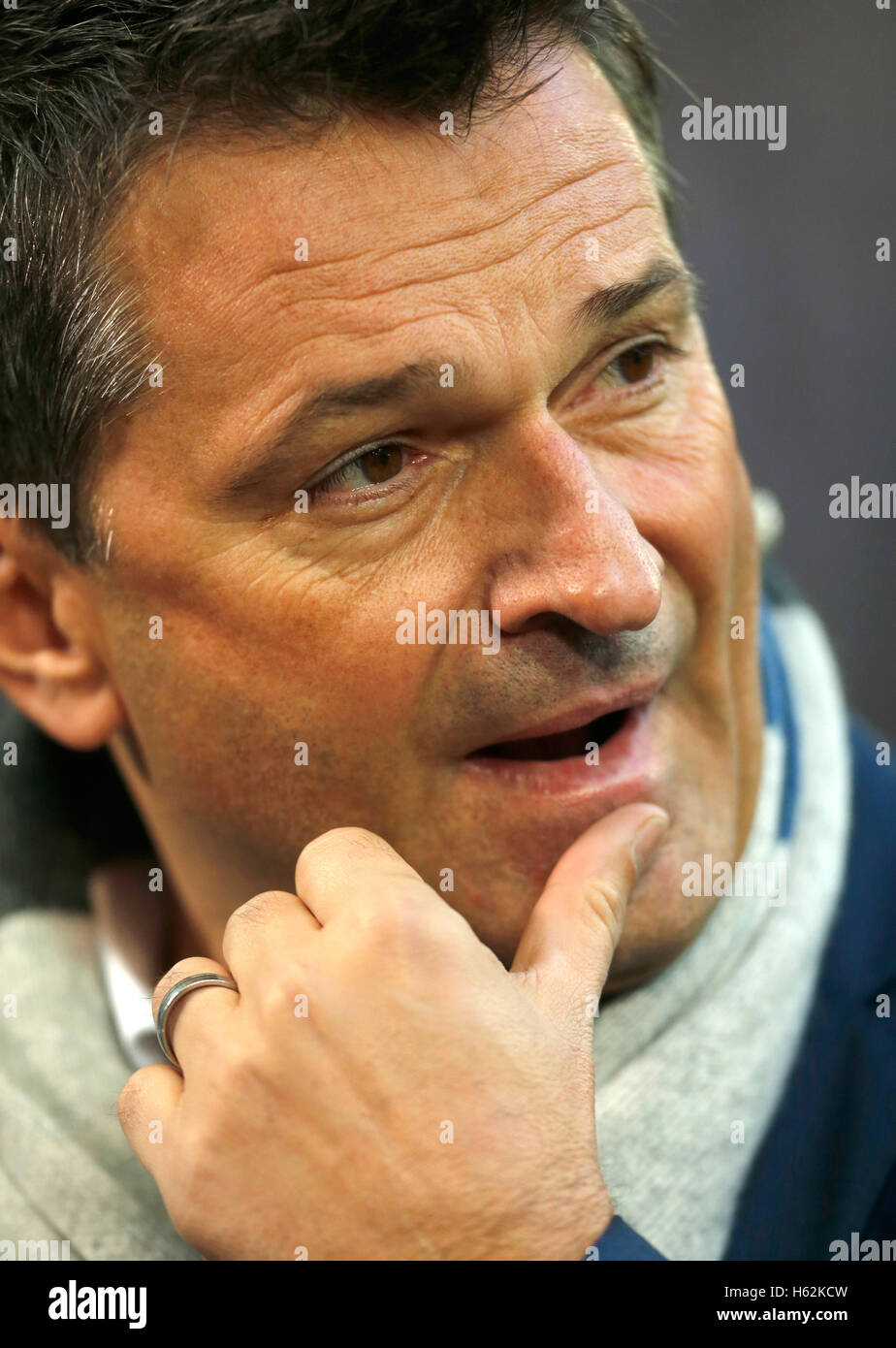 Gelsenkirchen, Germany. 23rd Oct, 2016. Schalke's manager Christian ...